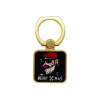 China Custom Sublimation Mobile Phone Support With Keyring Mobile Phone Ring Holder For Sublimation for sale