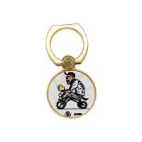 China Custom Sublimation Mobile Phone Support With Keyring Mobile Phone Ring Holder For Sublimation for sale