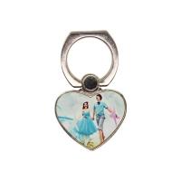 China Custom Sublimation Mobile Phone Support With Keyring Mobile Phone Ring Holder For Sublimation for sale