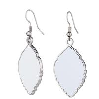 China Blank Metal Sublimation Earrings With Metal Insert Custom Sublimation Eardrop For Heat Transfer Printing for sale