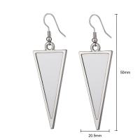 China Blank Metal Sublimation Earrings With Metal Insert Custom Sublimation Eardrop For Heat Transfer Printing for sale