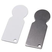 China Sublimation Printing Blanks Sublimation Shopping Cart Coin Stainless Steel Shopping Trolley Token Keychain for sale
