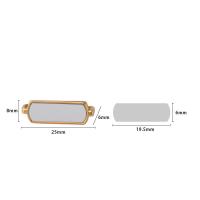 China Metal DIY Printed Sublimation Watchband Decorative Buckle Heat Transfer Zinc Alloy Watchband Accessories for sale