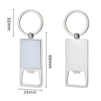 China Father Day Gift Custom Promotion Gift Opener Keychain Sublimation Blank Bottle Opener Keychain for sale