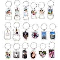 China Father Day Gift Custom Promotion Gift Opener Keychain Sublimation Blank Bottle Opener Keychain for sale