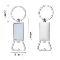 China Father Day Gift Custom Promotion Gift Opener Keychain Sublimation Blank Bottle Opener Keychain for sale