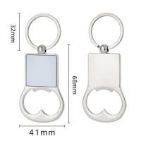 China Father Day Gift Custom Promotion Gift Opener Keychain Sublimation Blank Bottle Opener Keychain for sale