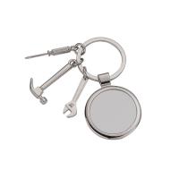 China Gifts For Dad Fathers Day Metal Custom Tool Keychain Sublimation Keychains Blanks for sale