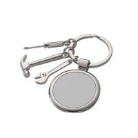 China Gifts For Dad Fathers Day Metal Custom Tool Keychain Sublimation Keychains Blanks for sale