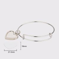 China Ladies Jewelry Bracelets Various Shapes Sublimation Blank Metal Bracelets for sale