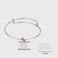 China Ladies Jewelry Bracelets Various Shapes Sublimation Blank Metal Bracelets for sale