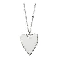 China Sublimation Love Heart Necklace Valentines Necklace For Heat Transfer for sale