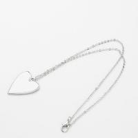 China Sublimation Love Heart Necklace Valentines Necklace For Heat Transfer for sale