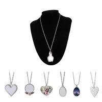 China Sublimation Love Heart Necklace Valentines Necklace For Heat Transfer for sale