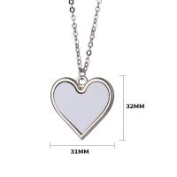 China Custom Metal Necklace Fashion Unique Jewelry Necklaces For Heat Transfer Durable for sale