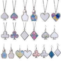 China Custom Metal Necklace Fashion Unique Jewelry Necklaces For Heat Transfer Durable for sale