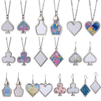 China Custom Metal Necklace Fashion Unique Jewelry Necklaces For Heat Transfer Durable for sale