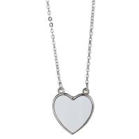 China Personalized Photo Necklace DIY Unisex Sublimation Square Shape Pendant Necklace for sale