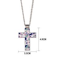 China Jewelry Necklace Pendant Custom Sublimation Metal Cross Necklace for sale
