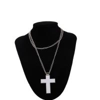 China Jewelry Necklace Pendant Custom Sublimation Metal Cross Necklace for sale