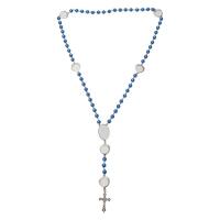 China Custom Rosary Necklace Jewellery Blanks Sublimation Blank Rosary Beads Necklace for sale