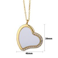 China Sublimation Blank Necklace With Diamond Personalized Sublimation Blanks for sale