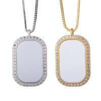 China Sublimation Blank Necklace With Diamond Personalized Sublimation Blanks for sale