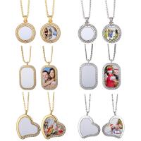 China Sublimation Blank Necklace With Diamond Personalized Sublimation Blanks for sale
