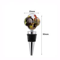 China Multiple Shapes Sublimation Wine Bottle Stopper With Aluminum Insert Personalized Sublimation Gifts for sale