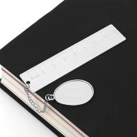 China Sublimation Blank Metal Bookmark With Ruler Custom Photo Printing Bookmark for sale