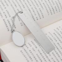 China Sublimation Blank Metal Bookmark With Ruler Custom Photo Printing Bookmark for sale