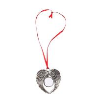 China Sublimation Personalized Gift Metal Sublimation Angel Wing Pendant For Decor And Souvenirs for sale