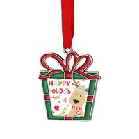 China Christmas Tree Hanging Ornaments Sublimation Metal Christmas Pendant Custom holiday decor for sale