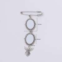 China Sublimation Blank Metal Brooch Pendants Sublimation Brooches Pendant for sale