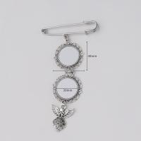 China Sublimation Blank Metal Brooch Pendants Sublimation Brooches Pendant for sale