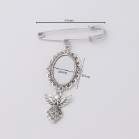 China Sublimation Blank Metal Brooch Pendants Sublimation Brooches Pendant for sale