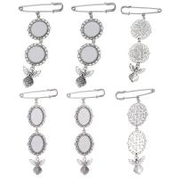 China Sublimation Blank Metal Brooch Pendants Sublimation Brooches Pendant for sale