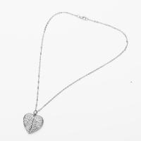 China Custom Sublimation Angel Wings Heart Locket Pendant Necklace Personalized Locket Necklace for sale