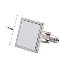 China Personalised Photo Cufflinks Cute Sublimation Blank Metal Cufflinks for sale