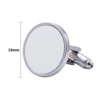 China Personalised Photo Cufflinks Cute Sublimation Blank Metal Cufflinks for sale