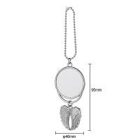 China Custom Sublimation Angel Wings Car Hanging Pendant Blanks Car Decoration for heat press for sale
