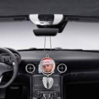 China Custom Sublimation Angel Wings Car Hanging Pendant Blanks Car Decoration for heat press for sale
