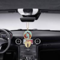 China Custom Sublimation Angel Wings Car Hanging Pendant Blanks Car Decoration for heat press for sale