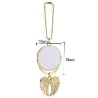 China Custom Sublimation Angel Wings Car Hanging Pendant Blanks Car Decoration for heat press for sale
