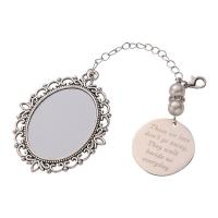 China Graduation Gifts Double Sided Printing DIY Sublimation Memorial Photo Charm With Custom Laser Engraving Text for sale