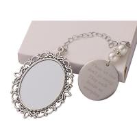 China Graduation Gifts Double Sided Printing DIY Sublimation Memorial Photo Charm With Custom Laser Engraving Text for sale