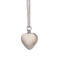 China Memorial Sublimation Blank Custom Picture Photo Urn Necklace For Ashes Heart Shaped Unique Gift For Family Friend Loved Ones for sale
