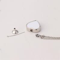 China Memorial Sublimation Blank Custom Picture Photo Urn Necklace For Ashes Heart Shaped Unique Gift For Family Friend Loved Ones for sale