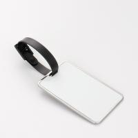 China Metal Sublimation Luggage Tag Personalized Gift Blank Custom Luggage Tag for sale