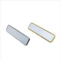 China Reusable Blank Sublimation Name Badge Magnetic Name Tags Custom Logo for sale